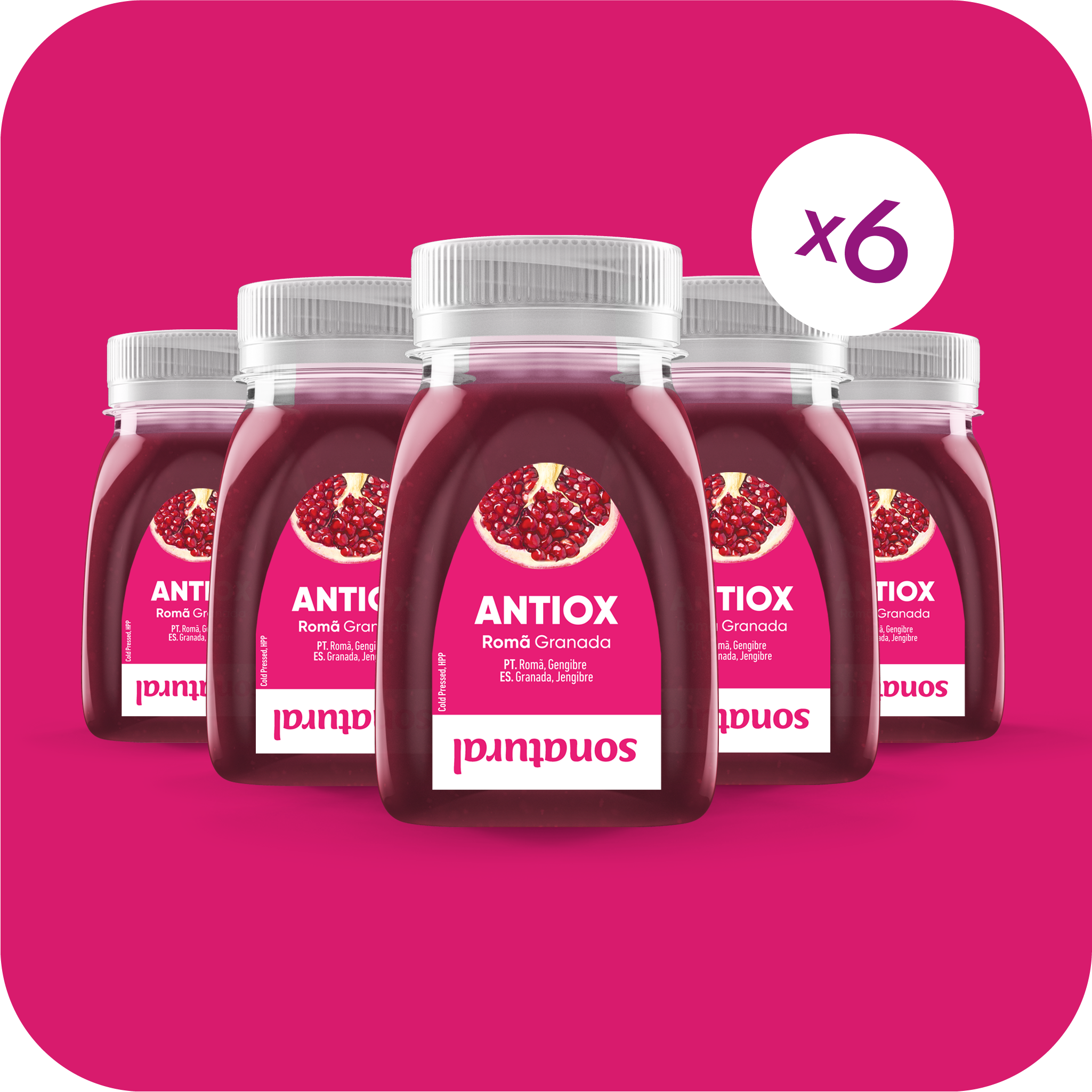 Pack Shot Antiox Romã Sonatural 125ml